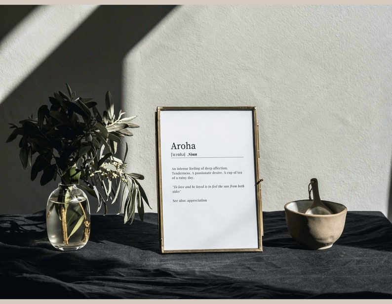 Aroha Maori New Zealand Wall Art. Aroha INSTANT DIGITAL - Etsy