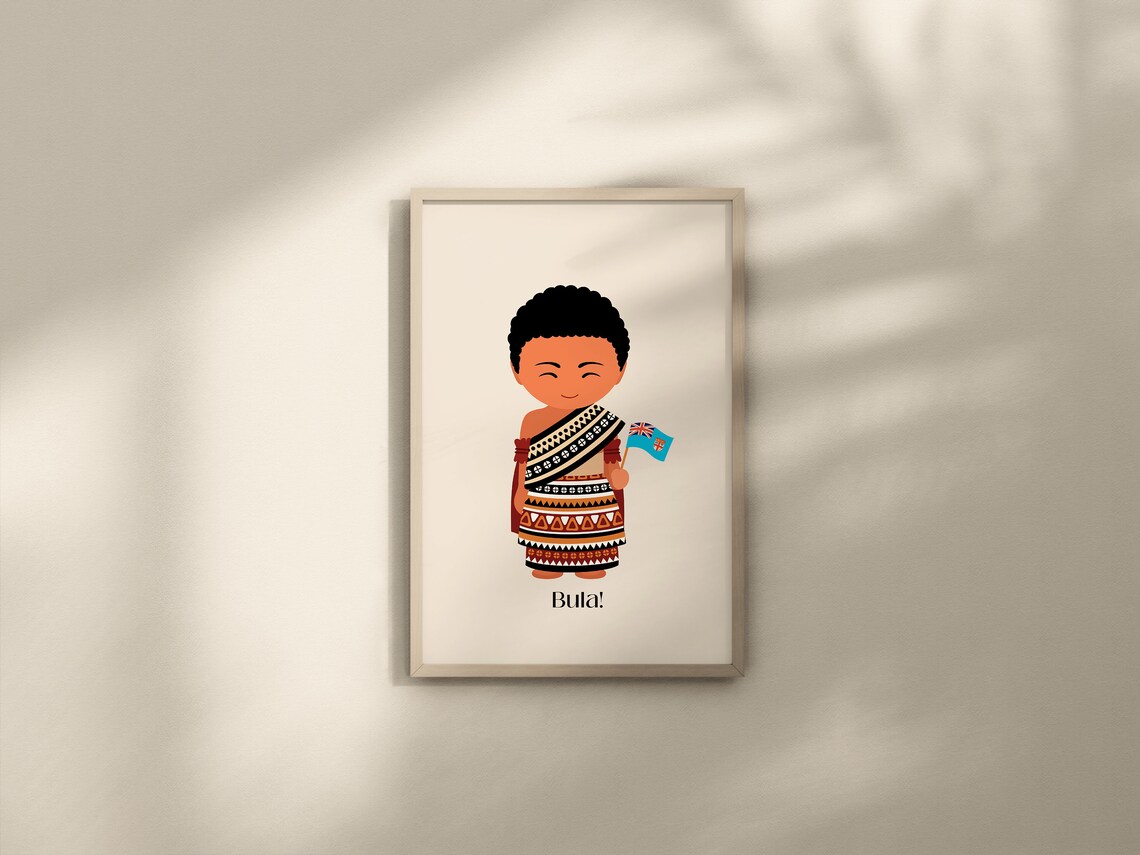 Fijian Boy Digital Art Print. Fijian Boy Instant Digital Download ...