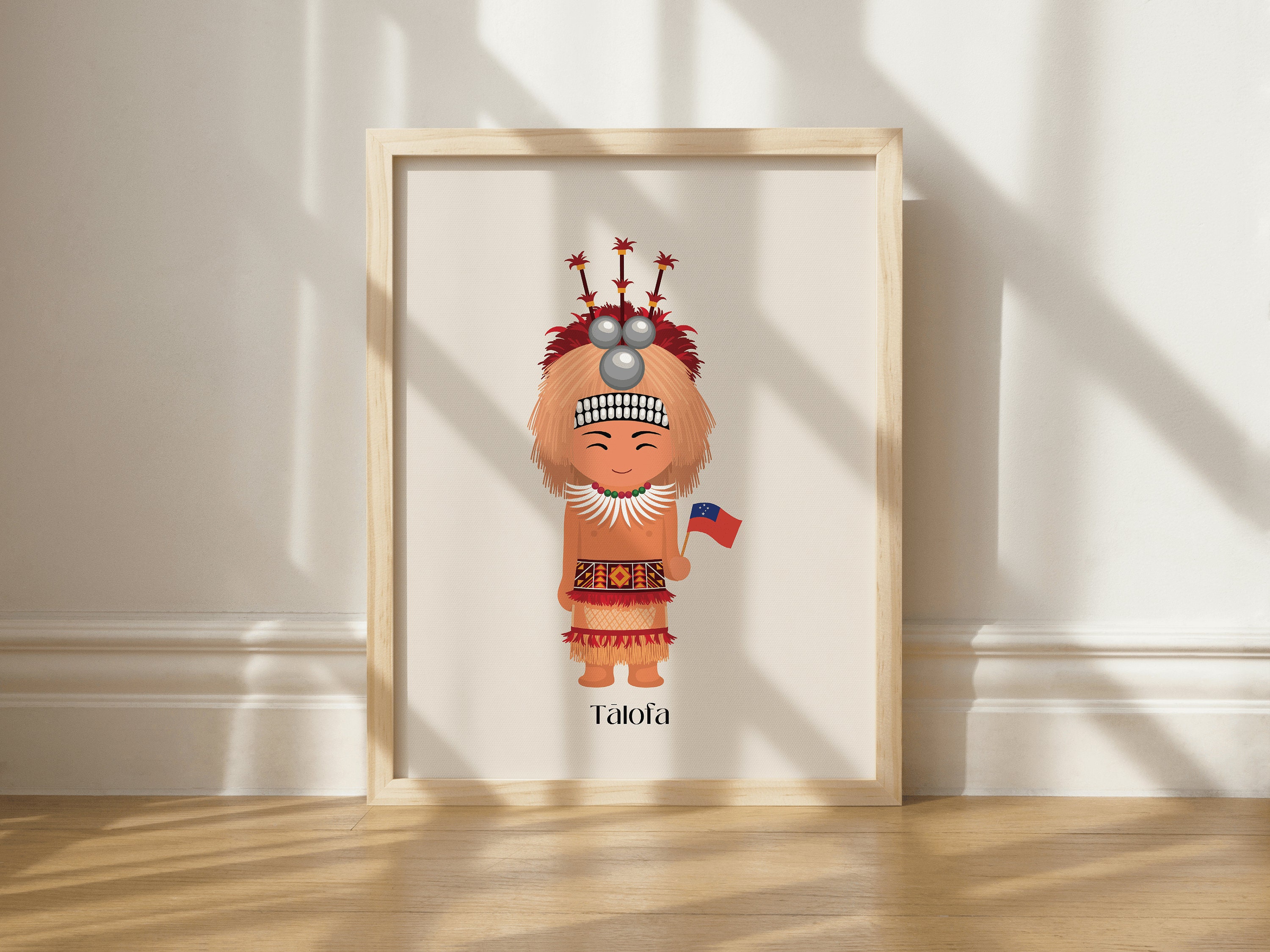 Samoan Boy in Traditional Dress Digital Artwork. Samoan Boy. Samoan ...