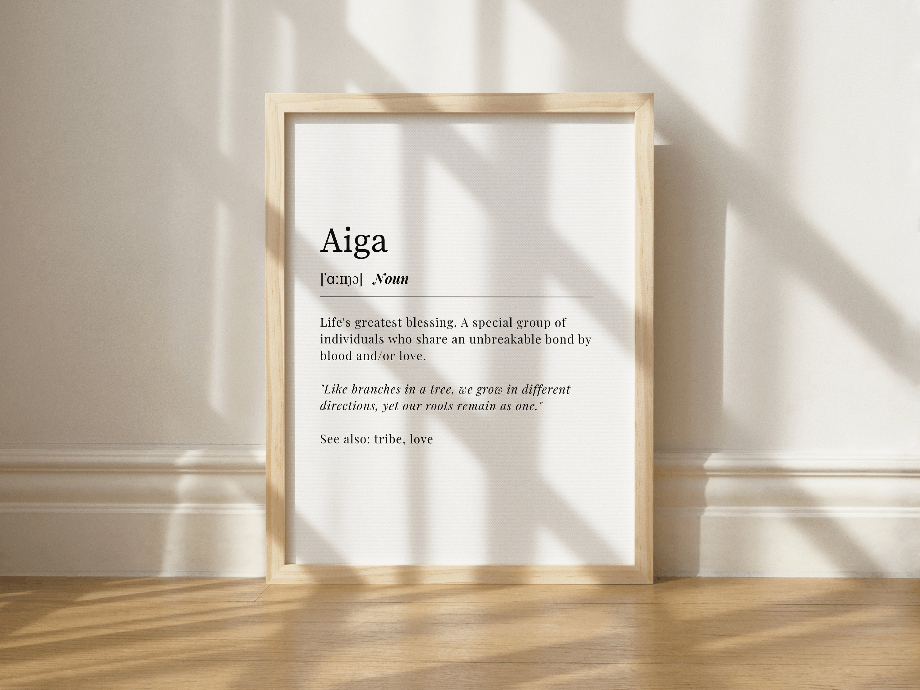 Samoan Aiga Definition Digital Print. Samoan Family Wall Art. INSTANT ...