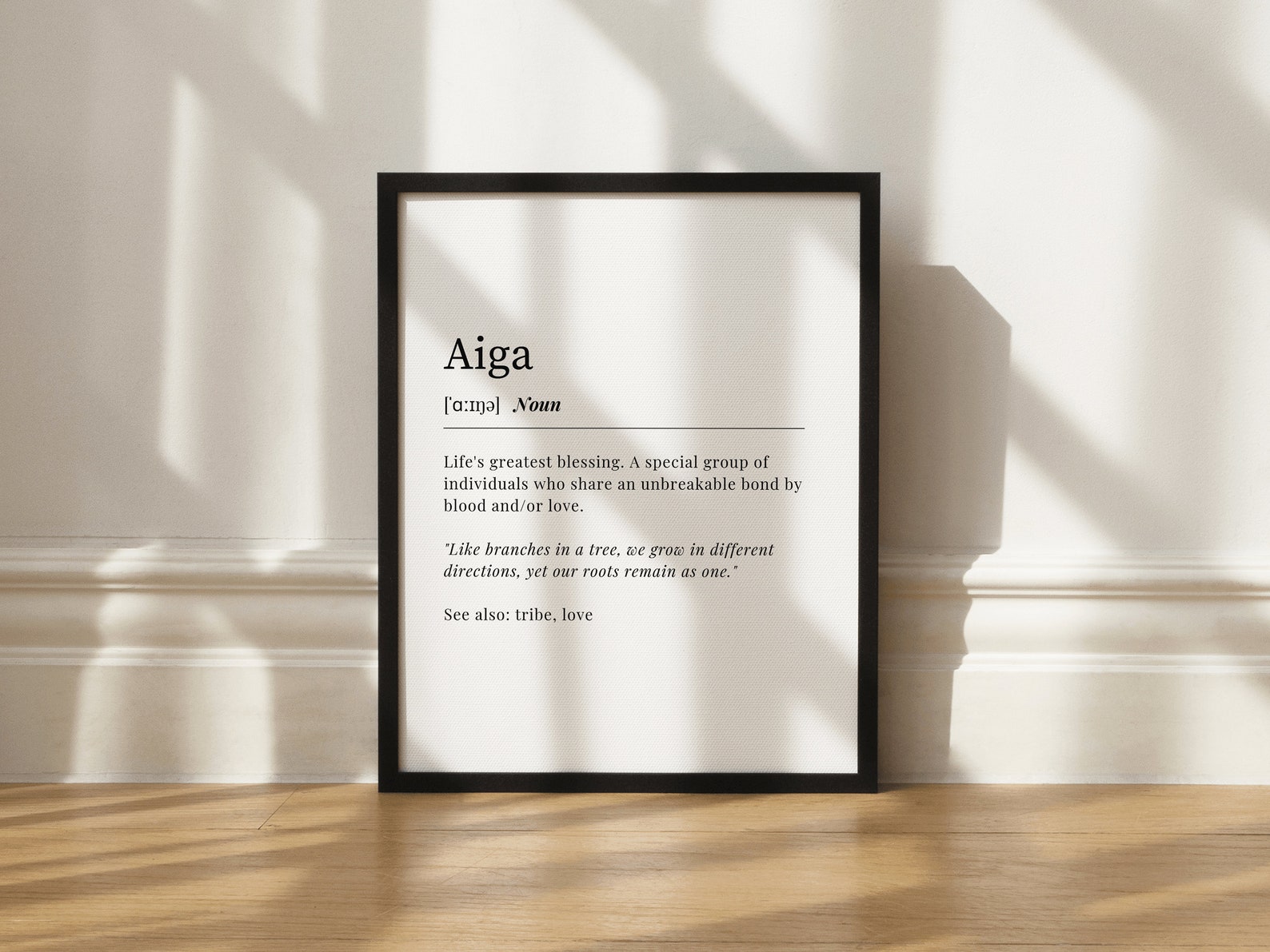 Samoan Aiga Definition Digital Print. Samoan Family Wall Art. INSTANT ...