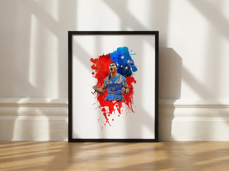 Toa Samoa Brian To'o Samoan Rugby League Team Digital Art. 685 Samoa ...