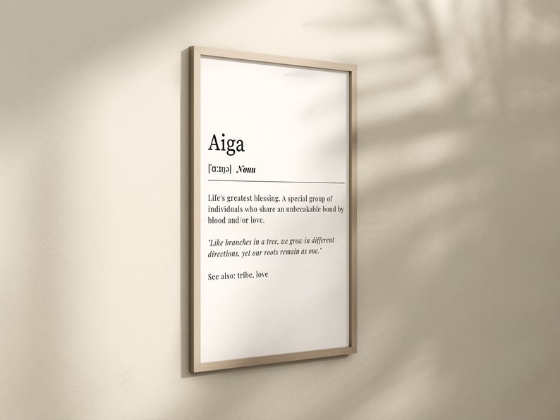 Samoan Aiga Definition Digital Print. Samoan Family Wall Art. - Etsy