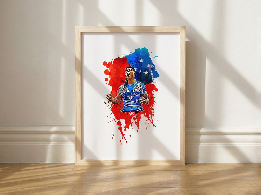 Toa Samoa Brian To'o Samoan Rugby League Team Digital Art. 685 Samoa ...