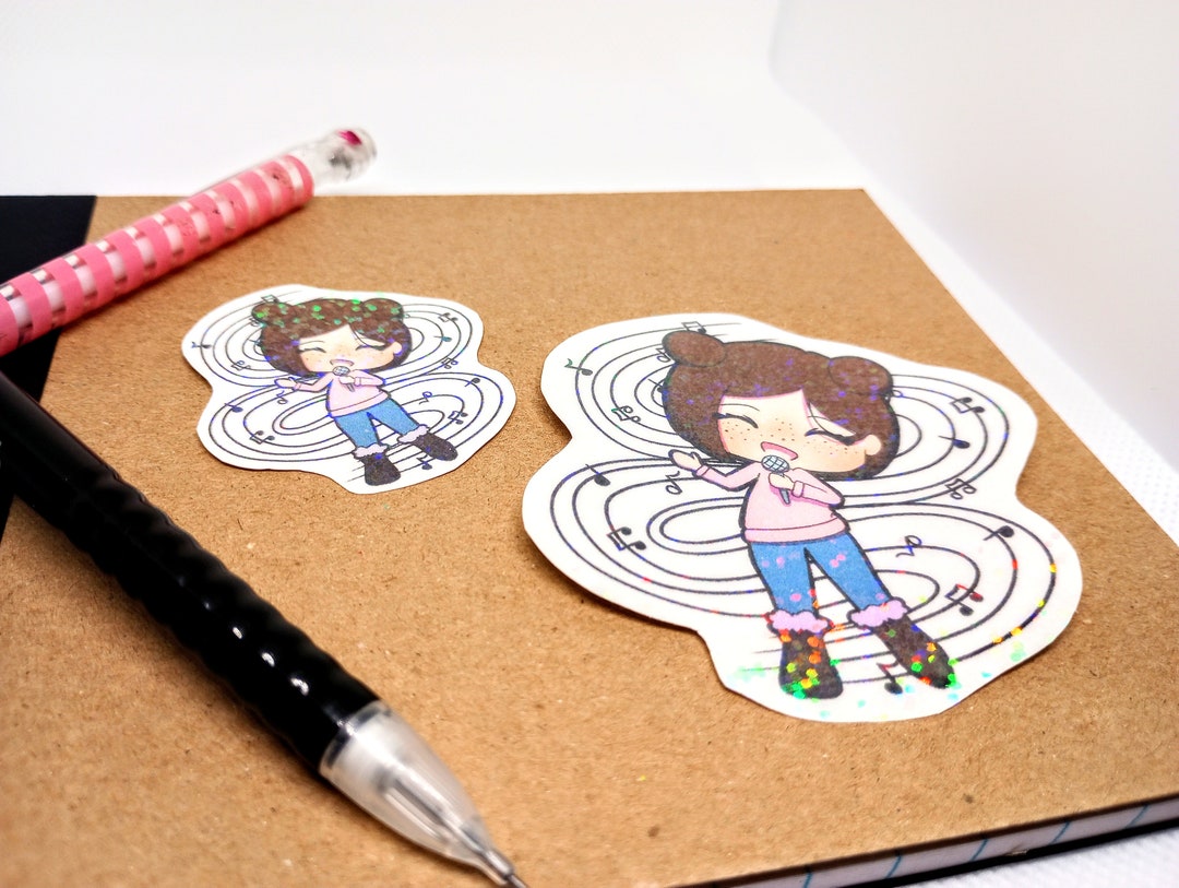 Chibi Singer Holographic Stickers; Normal and Mini - Etsy