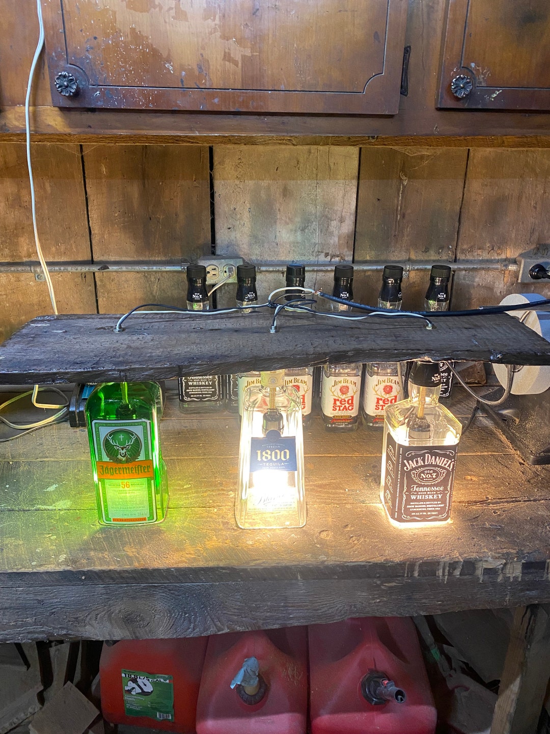 DIY 8 Beer Mug Hanging Bar Light - Etsy