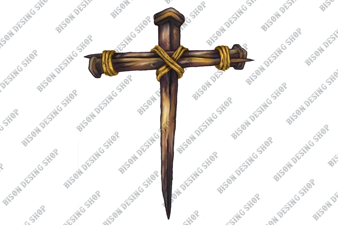 Nail Cross Png Sublimation Design Cross Png Gemstone Png - Etsy