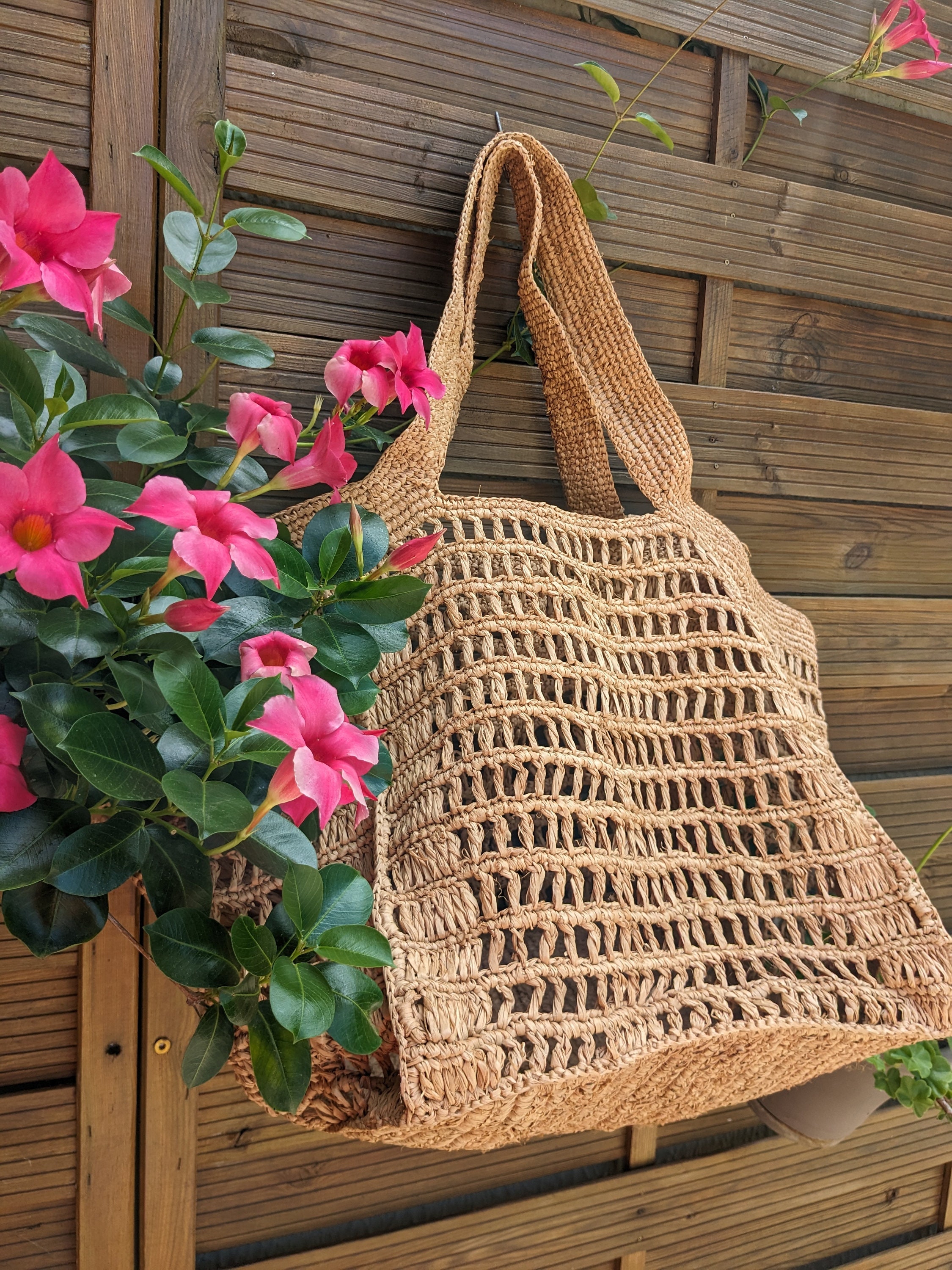 Large RAFFIA BAG - Etsy