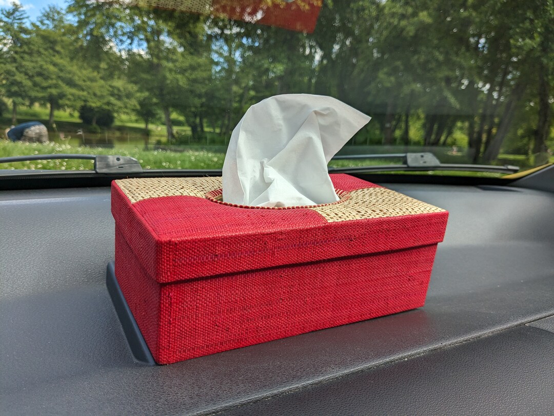 Tissue Box Cover, Decorative Tissue Box, Gift Idea Tissue Box, Raffia ...