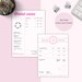 Business Invoice Template Pink DIY Printable Canva Invoice - Etsy