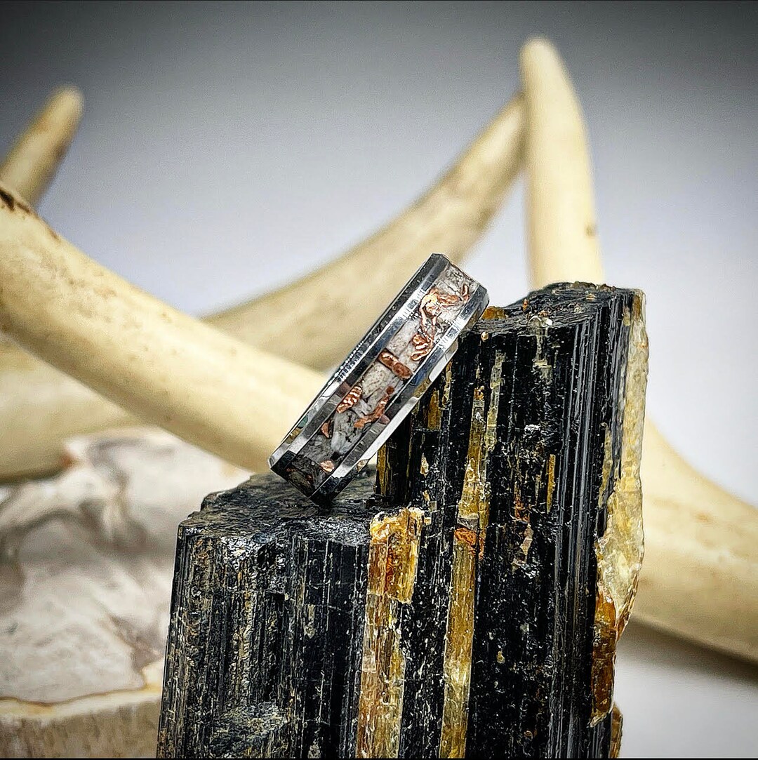 Marimar Deer Antler Ring, Hunting Gift, Hunter Gift, Tungsten ...