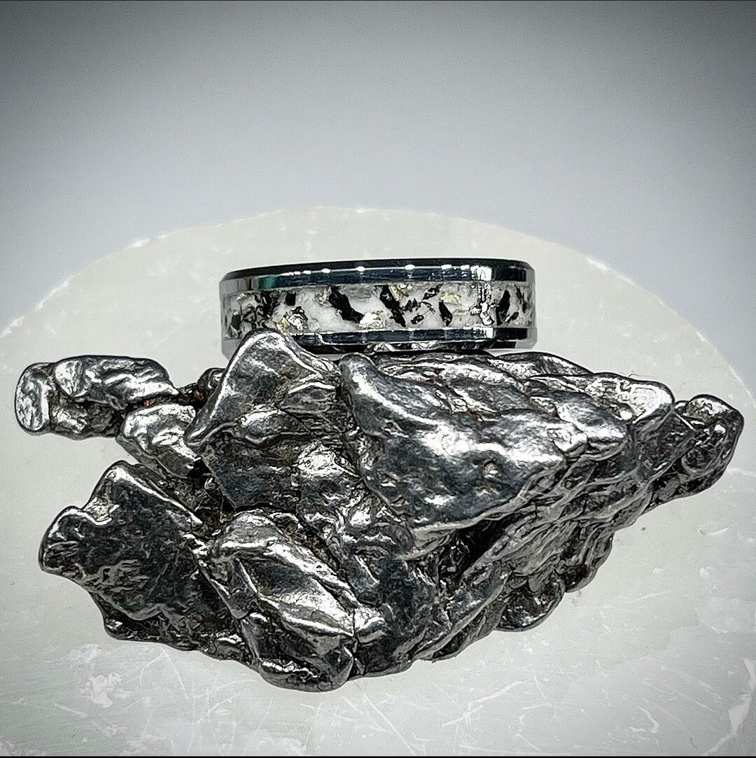 Moonstone Glow Ring - Meteorite & Glow-in-the-dark Jewelry - Engagement ...