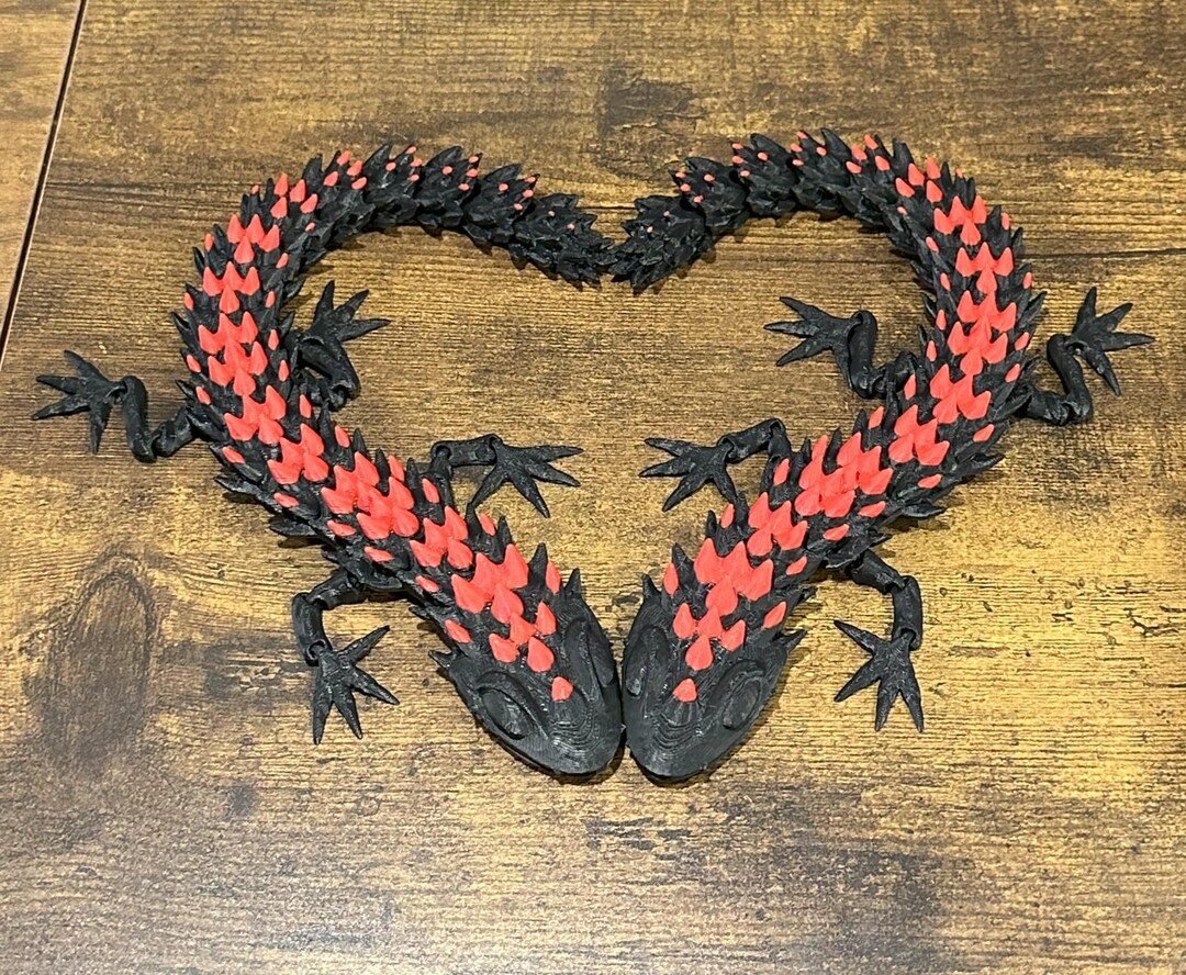 Articulated Lizard Toy: Flexible PLA Reptile, Desk Decor - Etsy