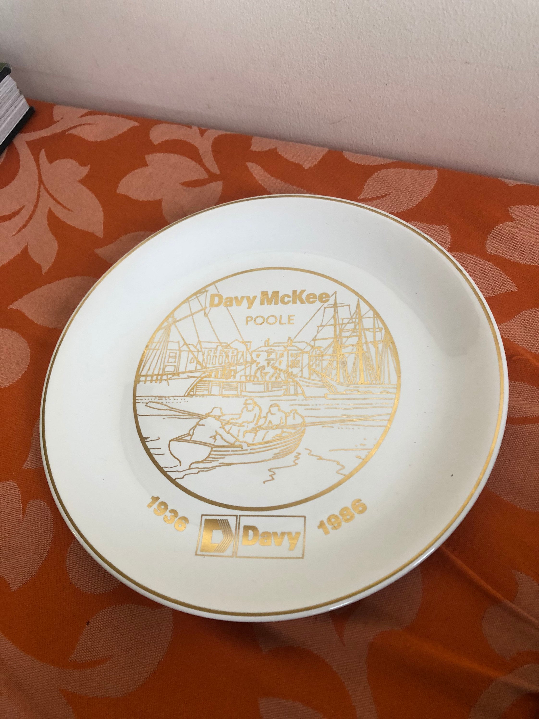 Poole Pottery Commemorative Plate for Davy Mckee 1936-1986 - Etsy