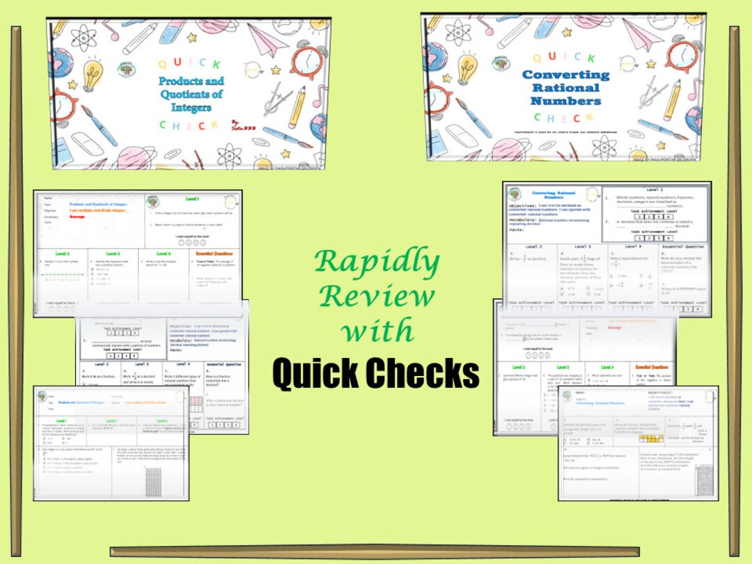 Product and Quotient of Integers| Rational Numbers Conversion| 2-in-1 ...