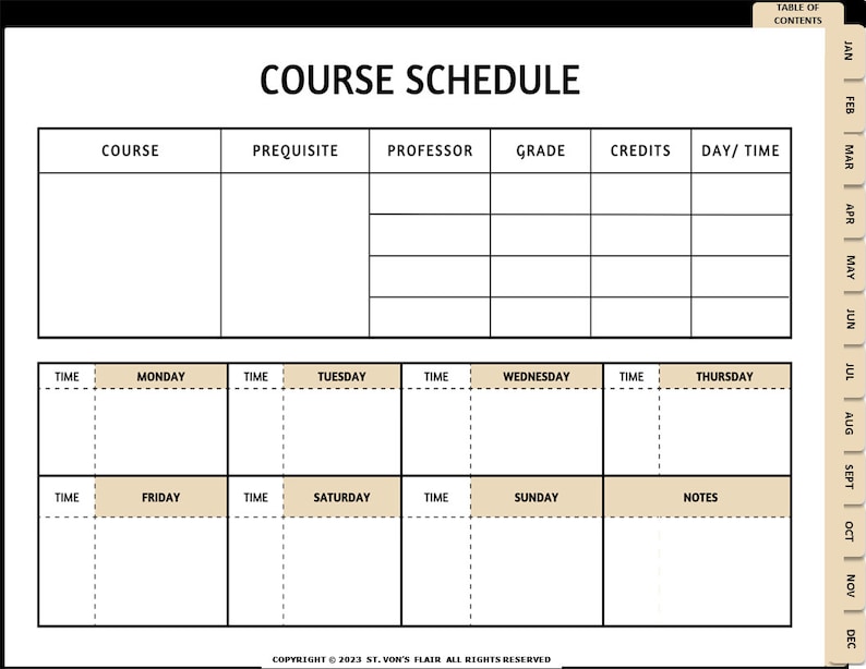 Student Monthly Planner|digital Download|budget Sheet |self-motivation ...