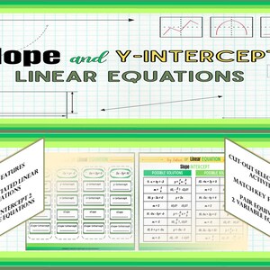 Grade 8 Math Linear Equations Worksheets - Etsy