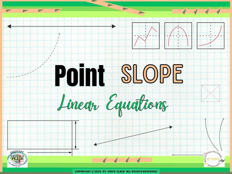 Point Slope Linear Equations Cut-out Activity: 7th Grade Pre-algebra - Etsy