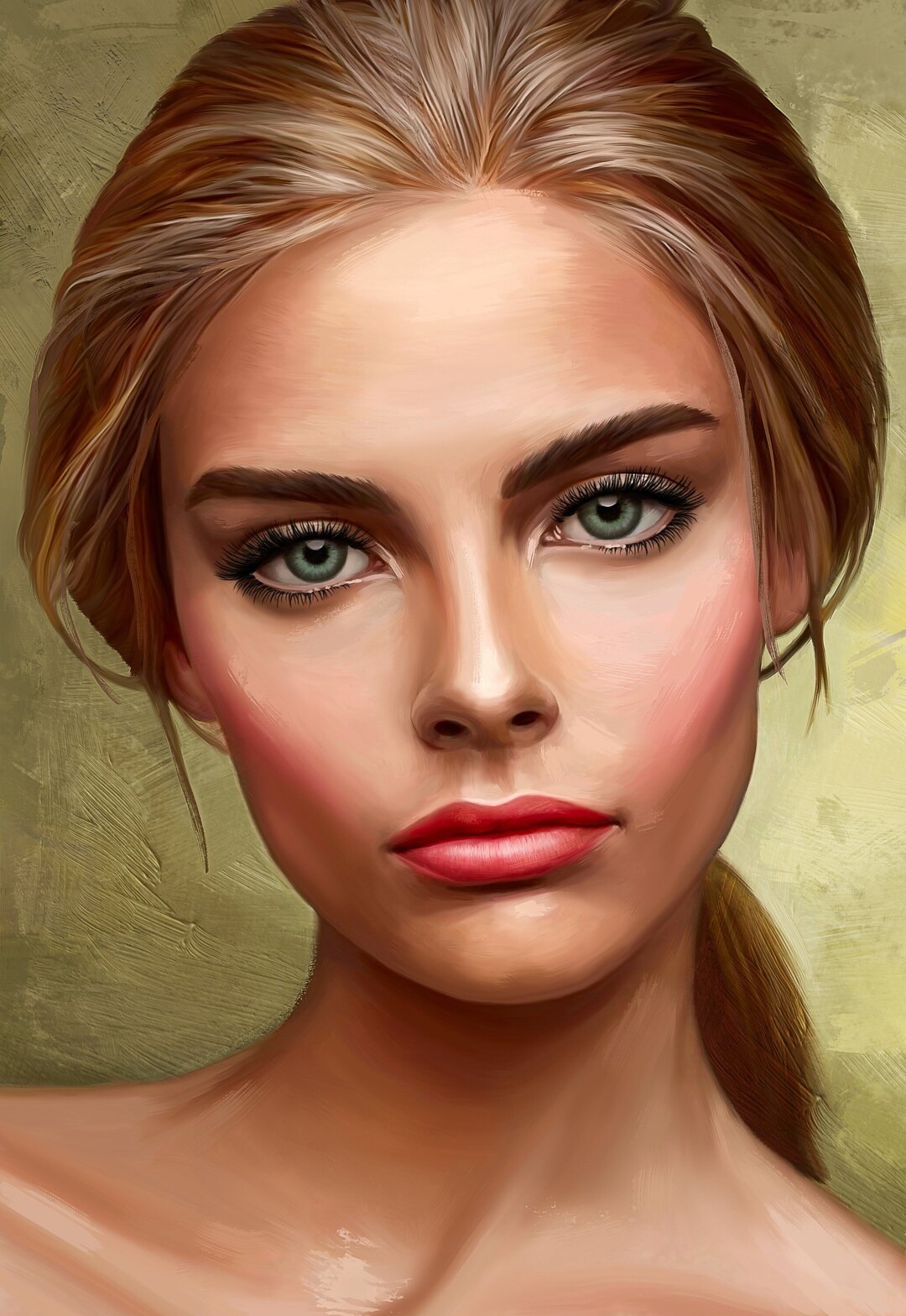 Personalized Digital Oil Paint PRINTABLE Digital Art From - Etsy