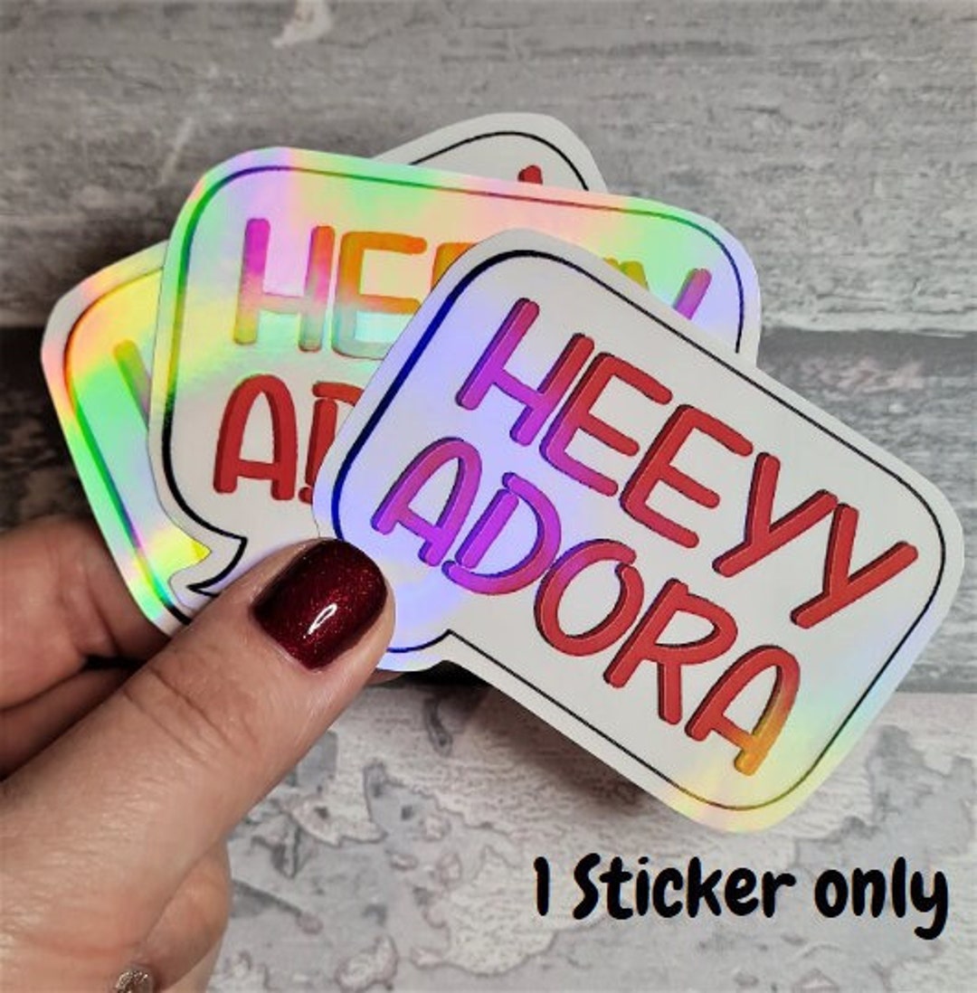 She-ra Princesses of Power Holo Hey Adora Sticker - Etsy