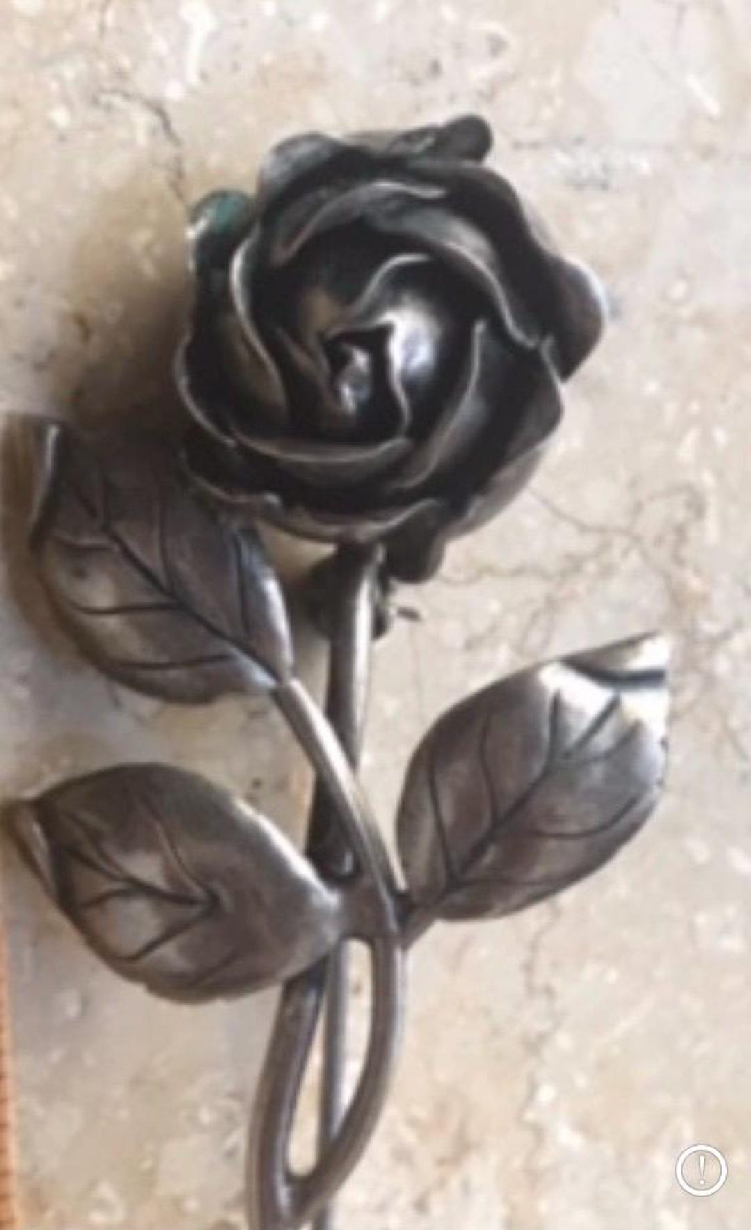 Brooch 835 Silver Rose Old Vintage Silver Jewelry Around 1940/1960 - Etsy