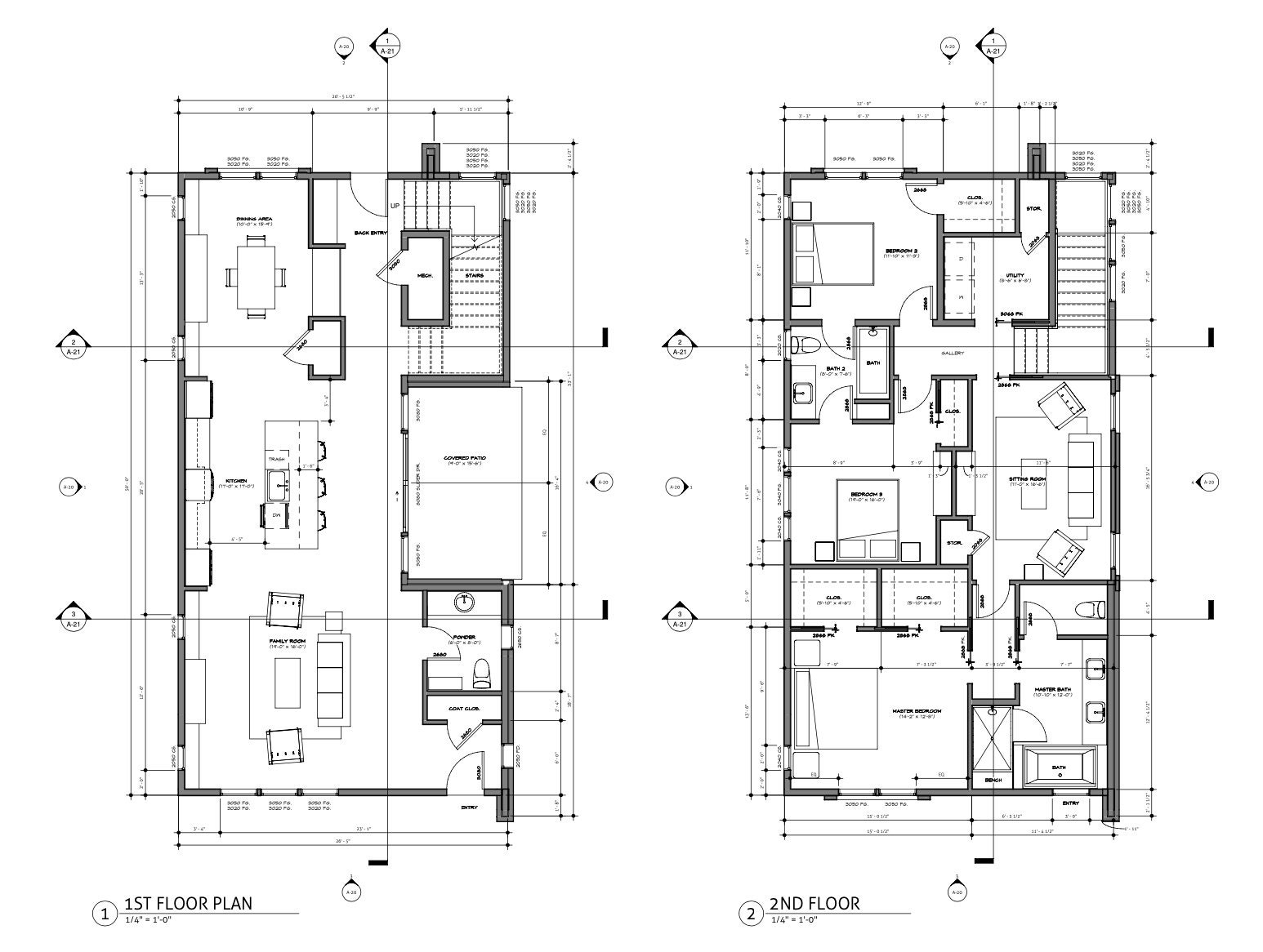 Architectural Drawings - "the Modern Living " Residence - Floor Plan ...