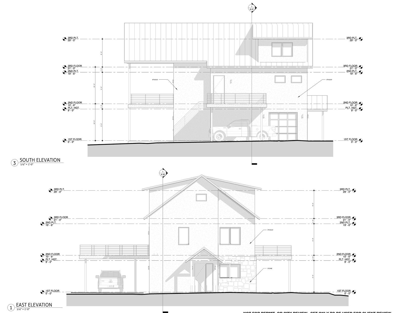 Architectural Drawings Lake-house / Deck-house Residence - Etsy