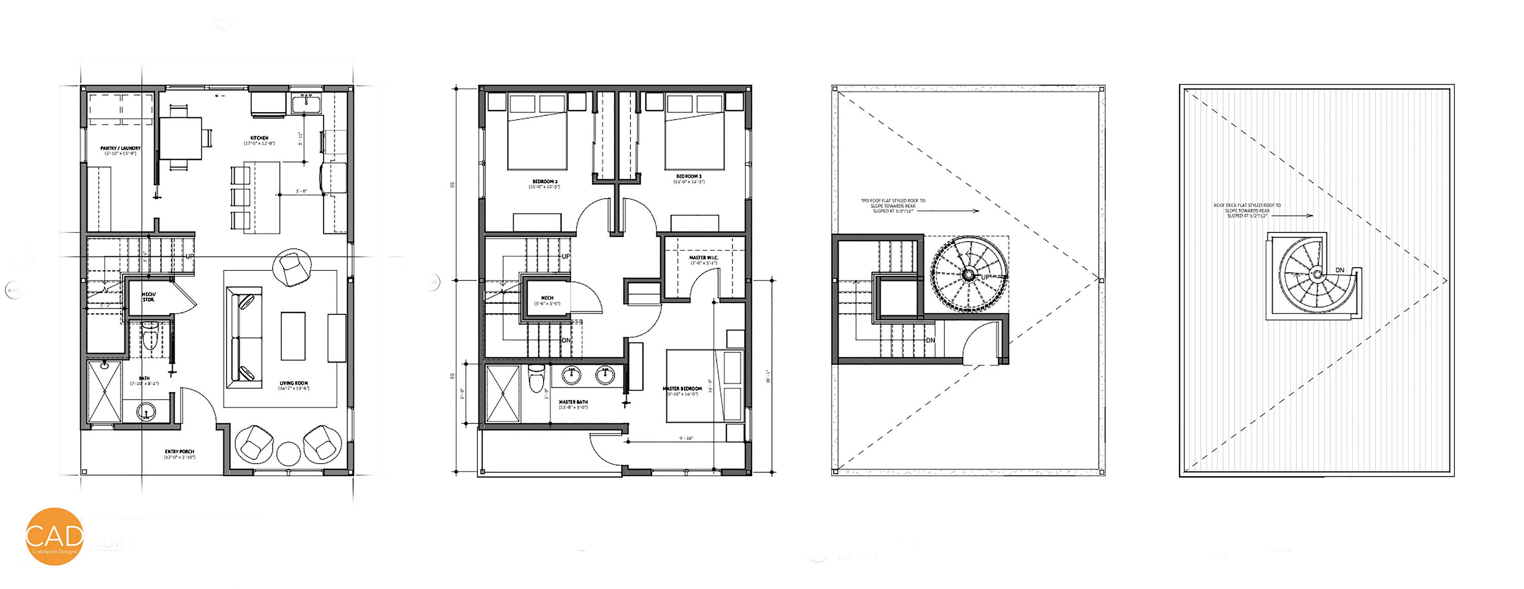 Architectural Drawings the Slim and Tall - Etsy