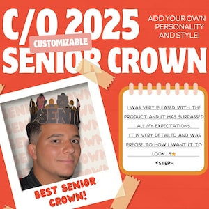 Senior Crown | High School Senior Crown| Custom Senior Crown | Class of ...