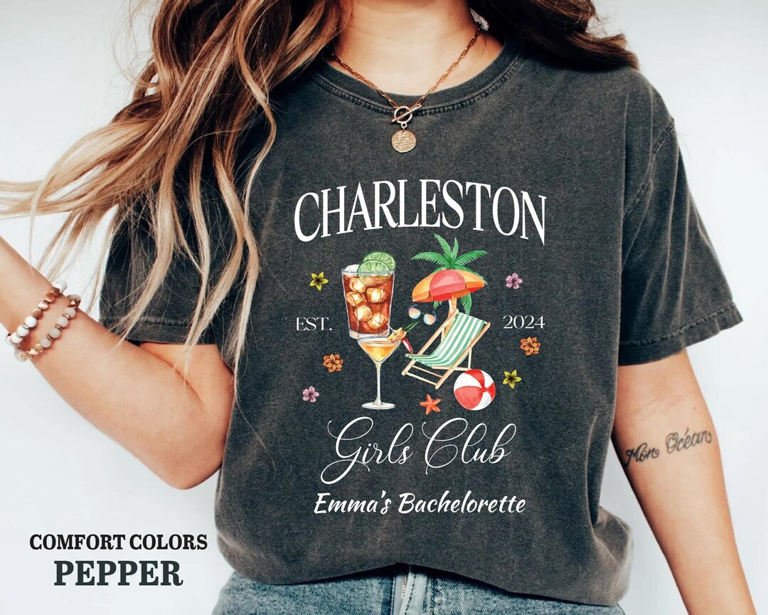 Custom Name Girls Club Shirt Bachelorette Luxury Shirt Bridal Shower ...