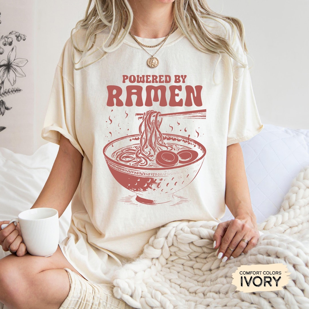 Powered by Ramen Shirt - Comfort Colors Foodie Tee - Etsy