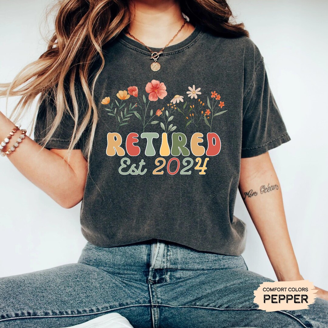 Personalized Retired Est Shirt Retirement Party Shirt Retired Teacher ...