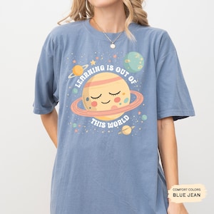 Funny Science Teacher Shirt Learning is Out of This World Shirt Outer ...