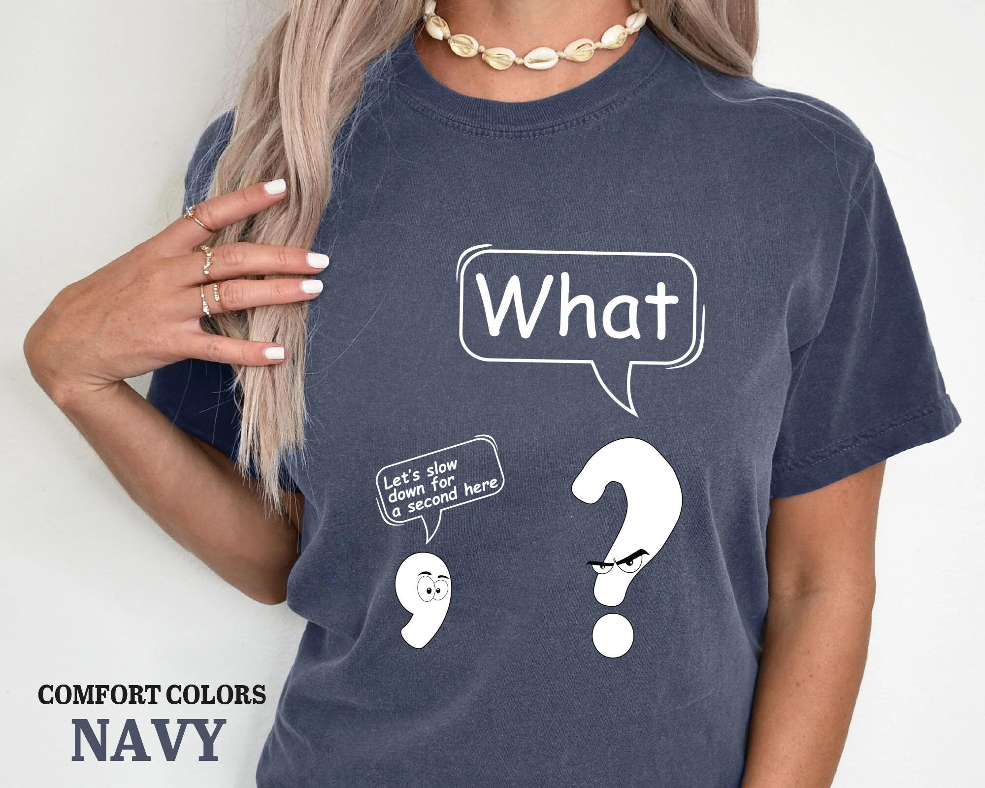 Grammar Punctuation Teacher Shirt Sarcastic School Shirt English ...