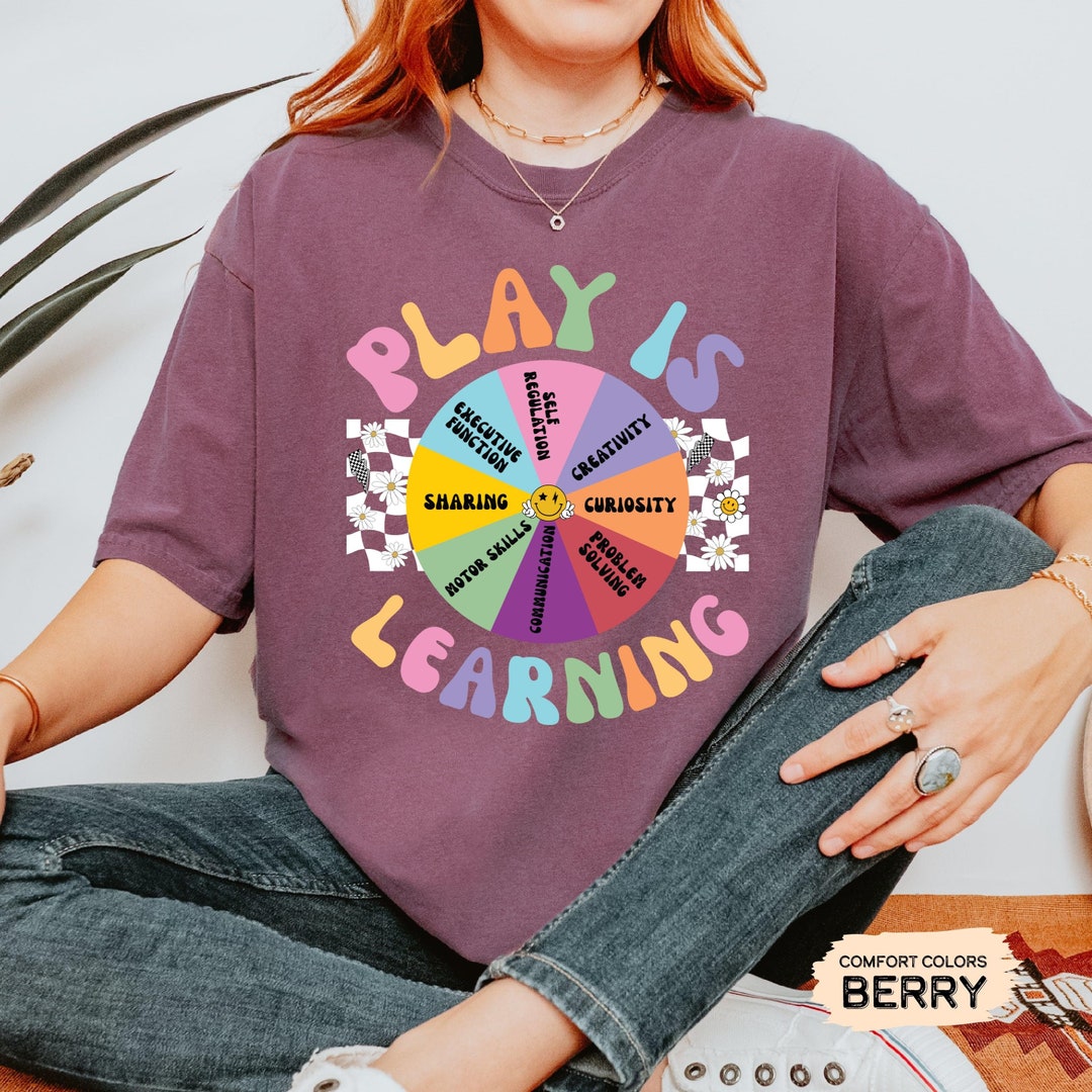 Play is Learning Shirt Preschool Teacher Shirt Play Based Learning ...