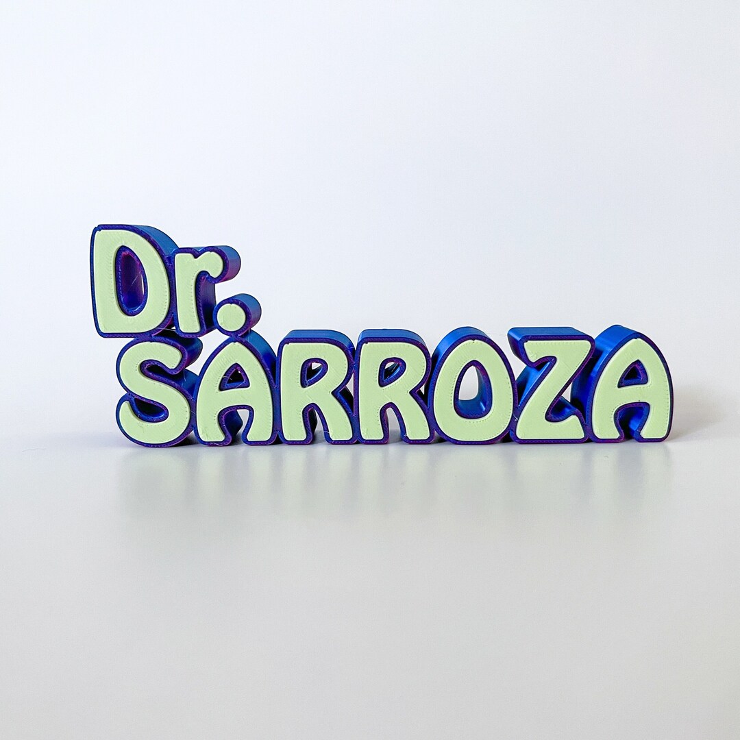 Custom Doctor Desk Name Plate, Phd Graduation Gifts Nameplate, 3d ...