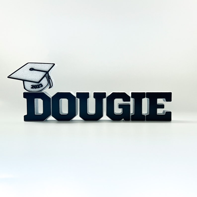 Custom Desk Name Plate for New Graduate 2025, 3D Printed Name With ...