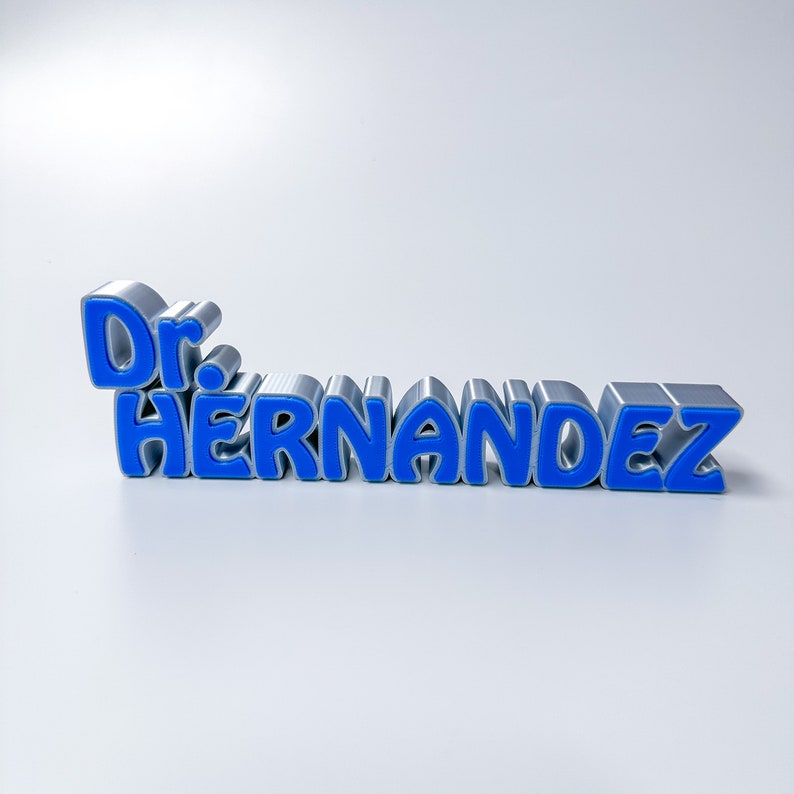 Custom Doctor Desk Name Plate for Office Decor,3d Printed Name,3d Name ...