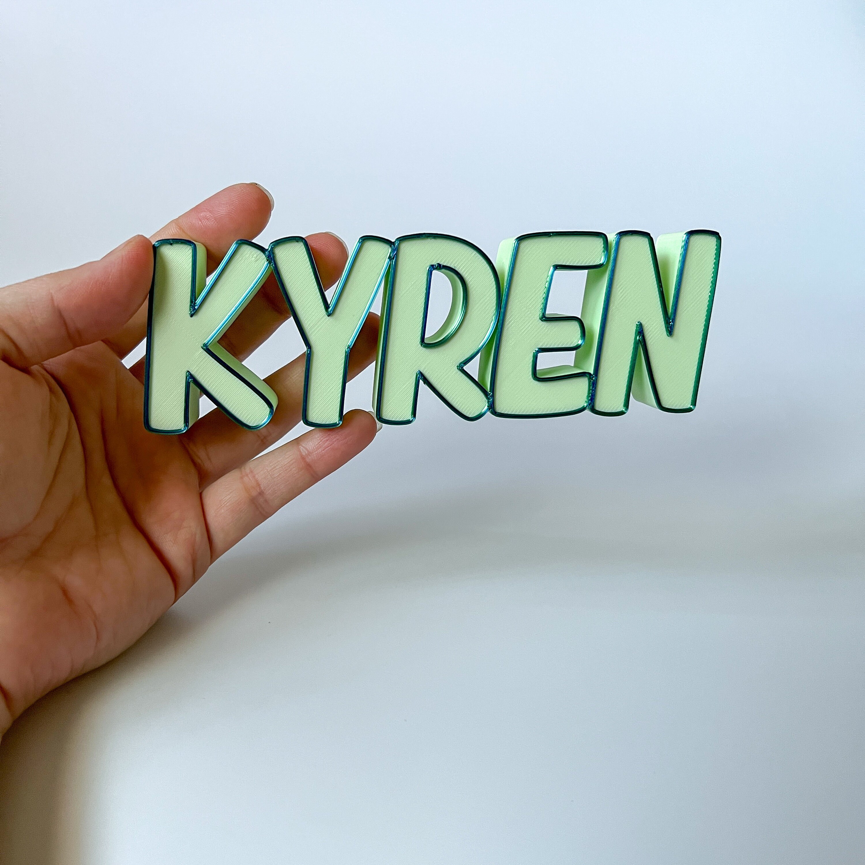 Custom Baby Name Plate With Footprint Design,3d Printed Desk Name for ...