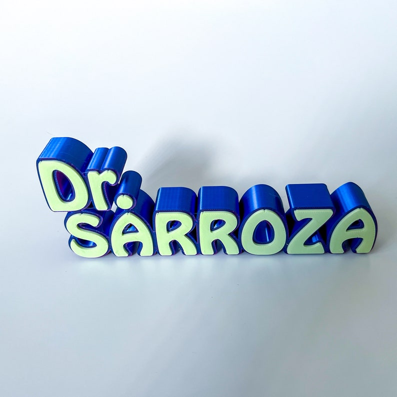 Custom Doctor Desk Name Plate for Office Decor,3d Printed Name,3d Name ...
