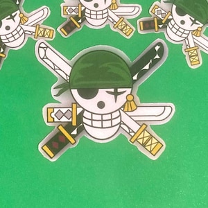 Roronoa Zoro One Piece Stickers . Water Resistant Vinyl Manga - Etsy