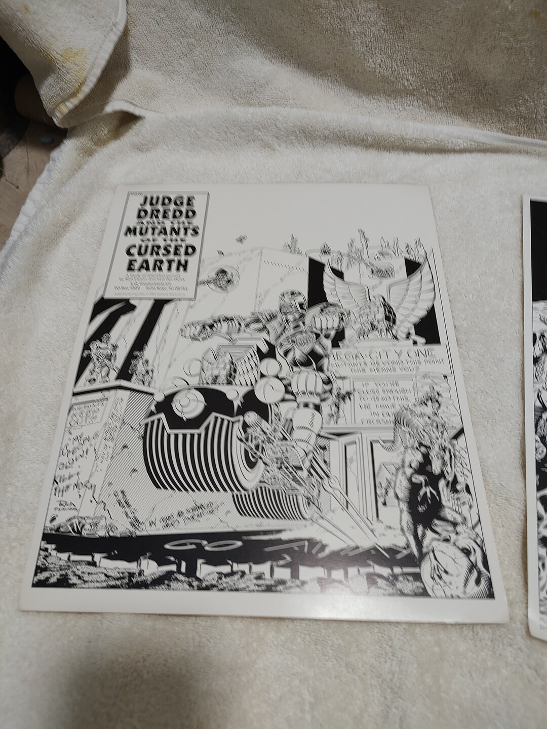 Judge Dredd and the Mutants of the Cursed Earth Cover Proofs - Etsy