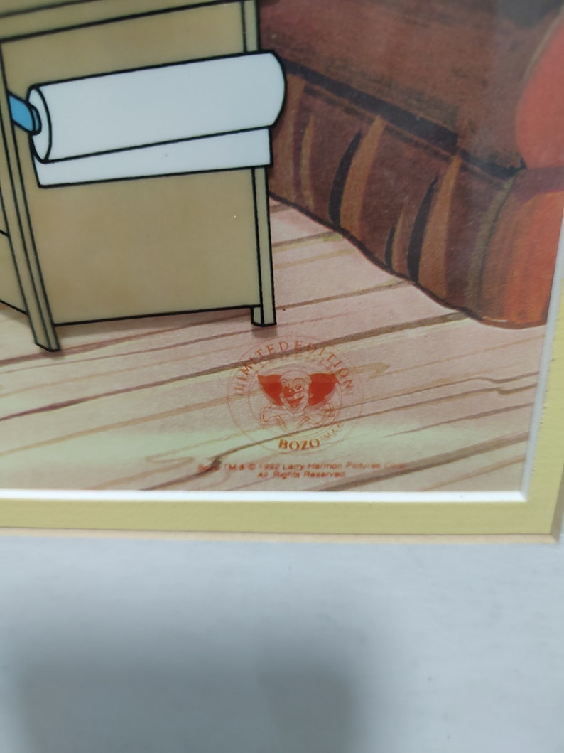 Bozo the Clown Sericel "playing Doctor" Limited Edition Larry Harmond ...