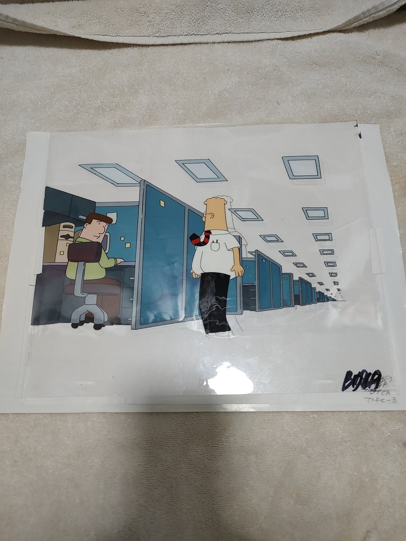 DILBERT Original Production Cels Original Background Animation Art - Etsy