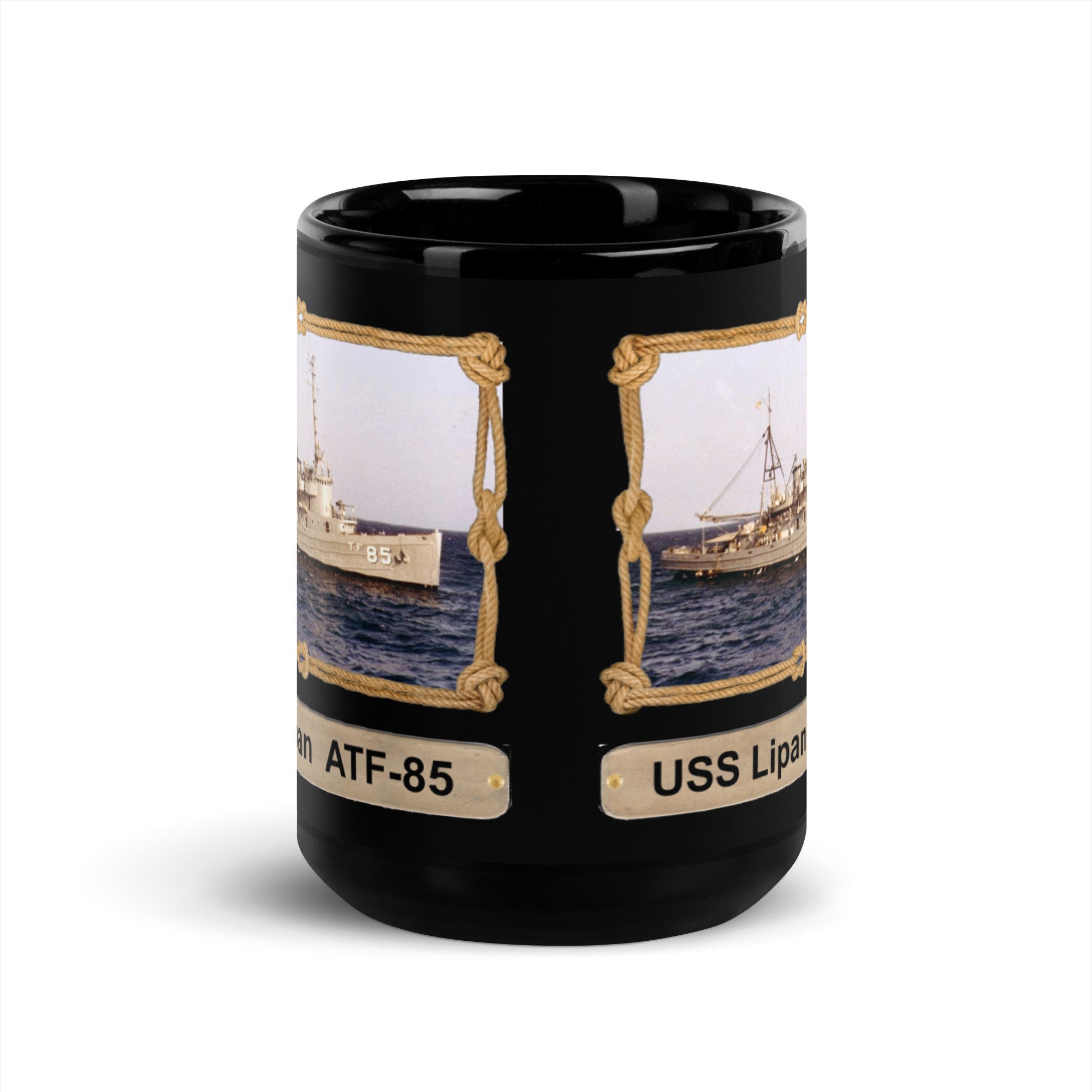 Black Glossy Mug USS Lipan ATF-85 - Etsy