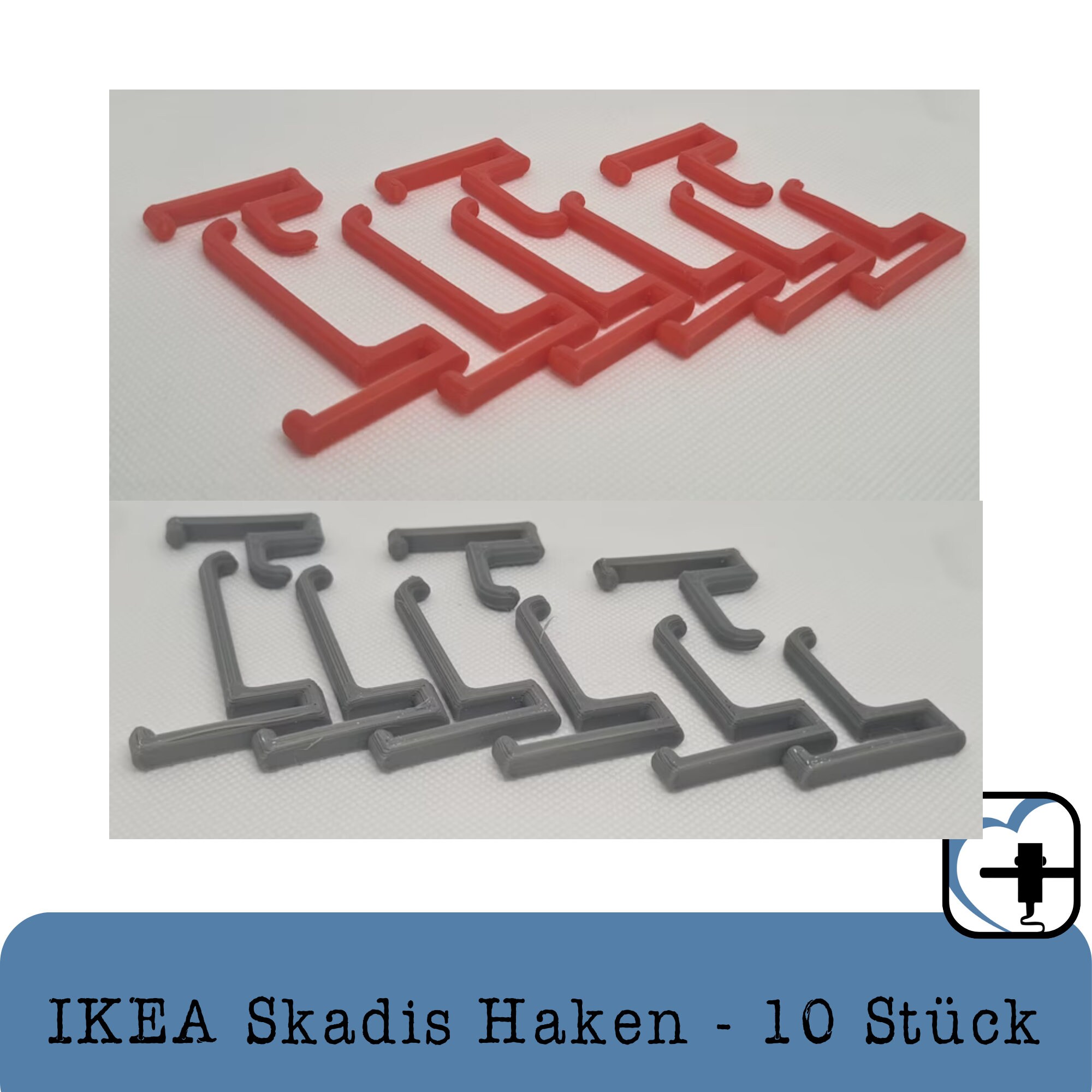 IKEA SKADIS HOOKS Different Sizes, Pegboard Hooks, Skadis Accessories ...