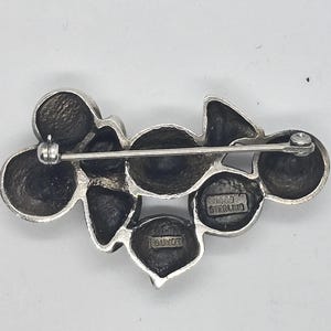 Sterling Silver Chocolate Chips Brooch, Signed "guyot 1989 Sterling ...