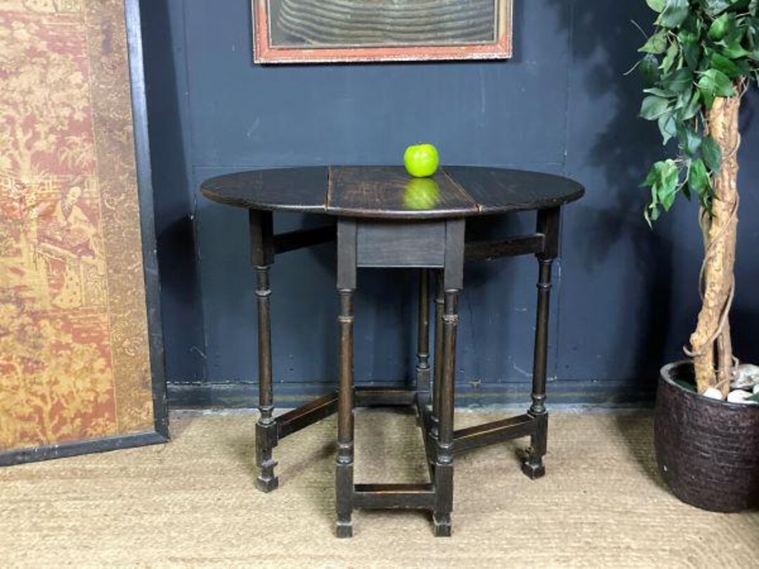 A Charming Early 20thc Oak Gateleg Side End Table - Etsy