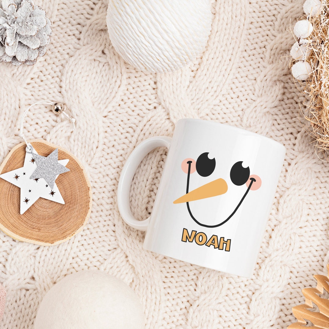 Snowman Custom Mug, Secret Santa Gift, Snowman Mug, Custom Mug ...
