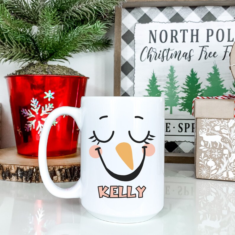 Custom Snowman Mug Secret Santa Gift Snowman Mug Custom - Etsy